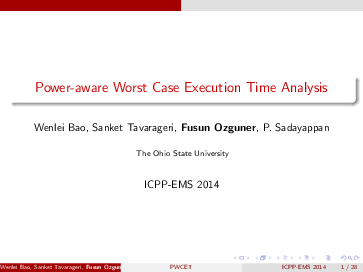 (PDF) SLIDES: Power-aware Worst Case Execution Time Analysis