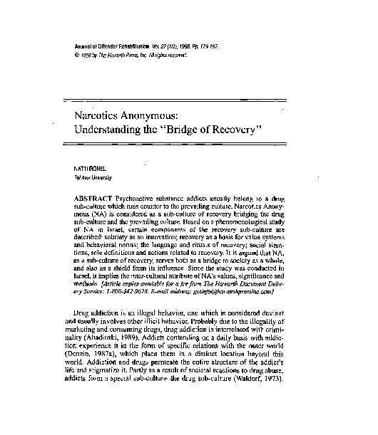 (PDF) Narcotics Anonymous