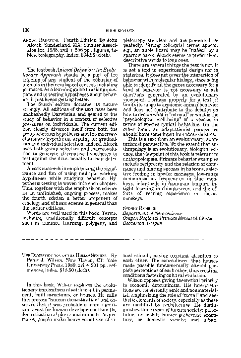 (PDF) The domestication of the human species. By Peter J. Wilson