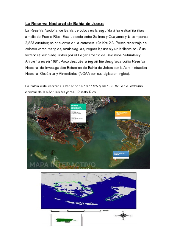 (DOC) La Reserva Nacional de Bahía de Jobos