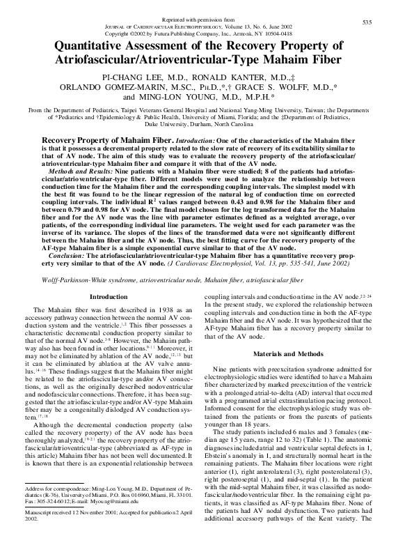 (PDF) Quantitative Assessment of the Recovery Property of ...