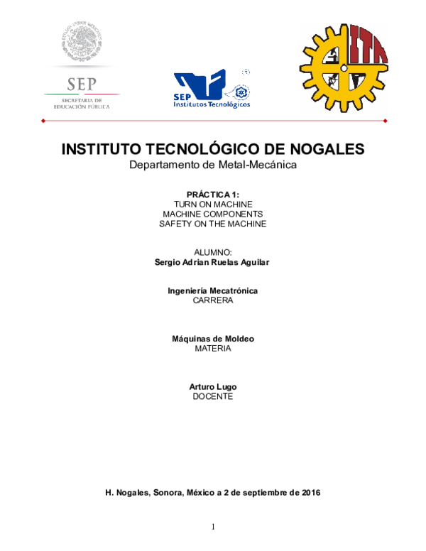 (DOC) INSTITUTO TECNOLÓGICO DE NOGALES