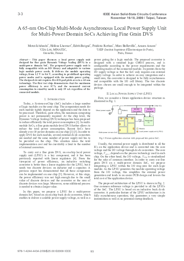 (PDF) A 65-nm on-chip multi-mode asynchronous local power supply unit for multi-power domain ...