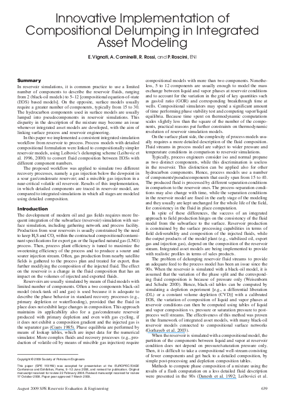(PDF) Innovative Implementation of Compositional Delumping in ...