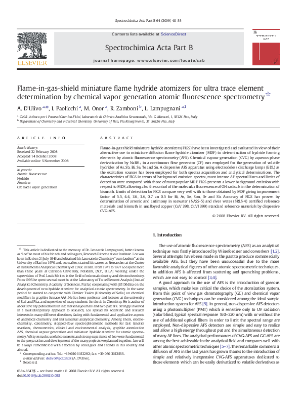(PDF) Flame-in-gas-shield miniature flame hydride atomizers for ultra ...