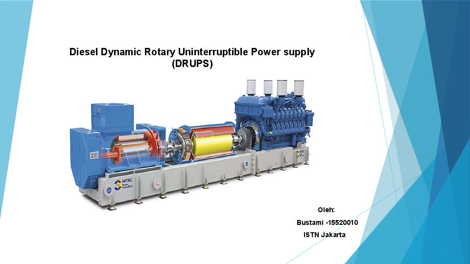(PPT) Diesel Rotary UPS Presentation elektromagnetika