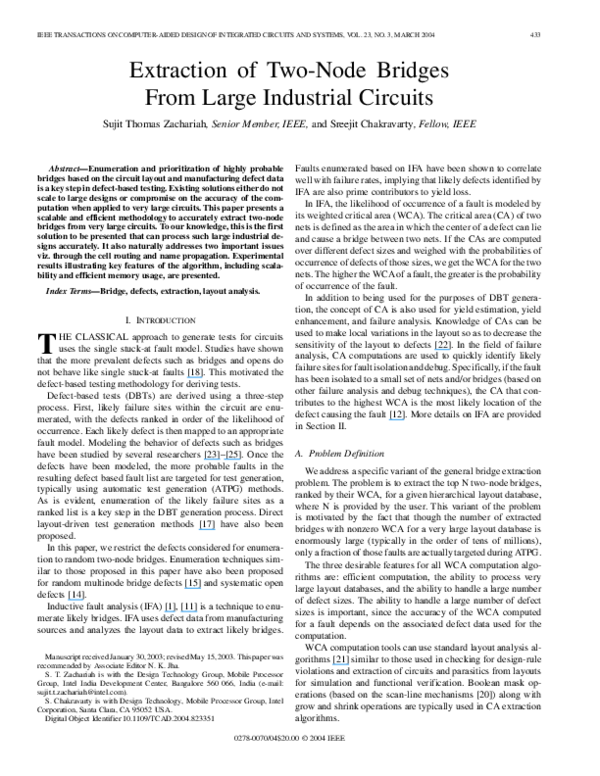 (PDF) Extraction of Two-Node Bridges From Large Industrial Circuits