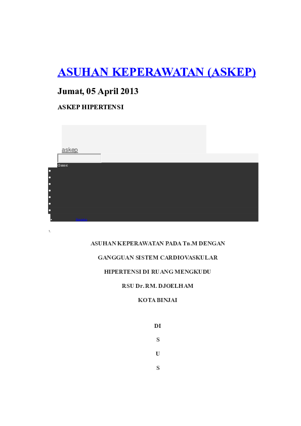 (DOC) ASUHAN KEPERAWATAN (ASKEP