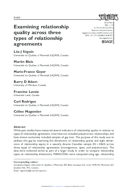 (PDF) Examining relationship quality across three types of relationship ...