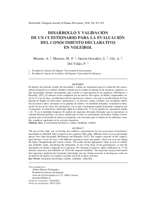 (PDF) Development and validation of a questionnaire to evaluate the effectiveness of evidence ...