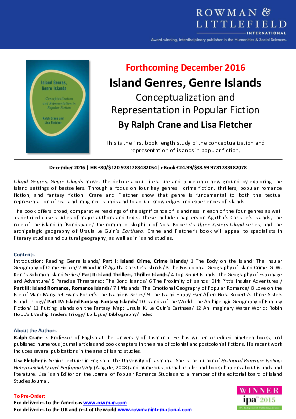(PDF) Island Genres, Genre Islands: Conceptualisation and ...