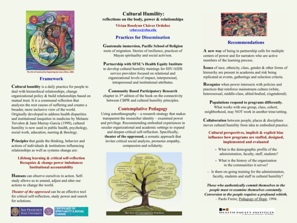 (PDF) POSTER Cultural Humility: reflections on the body, power ...