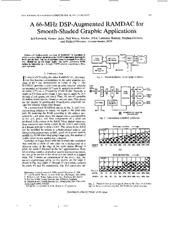(PDF) A 66MHz DSP-augmented RAMDAC for smooth-shaded graphic applications