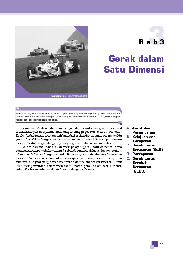 (PDF) Gerak dalam Satu Dimensi