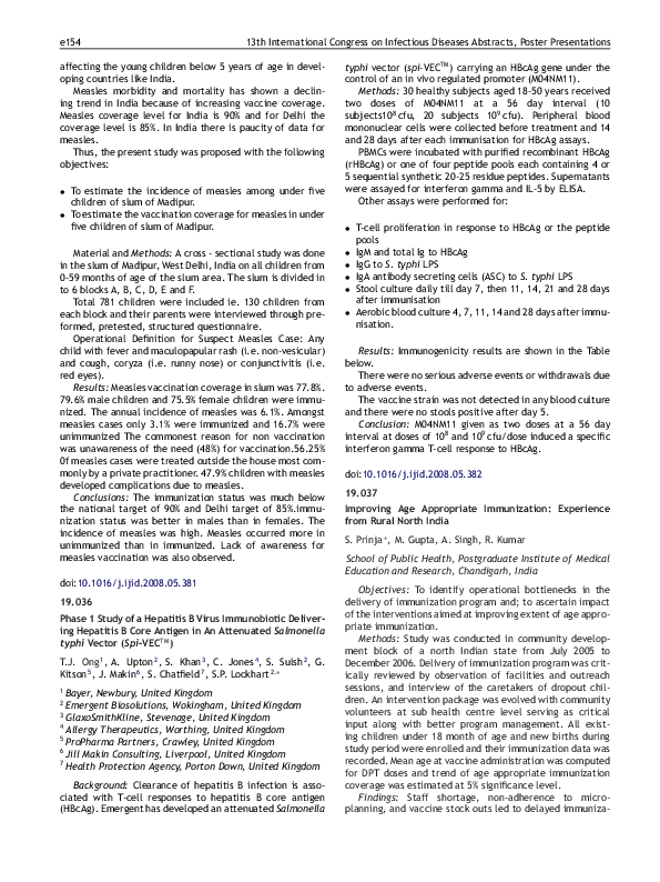 (PDF) Improving Age Appropriate Immunization: Experience from Rural ...