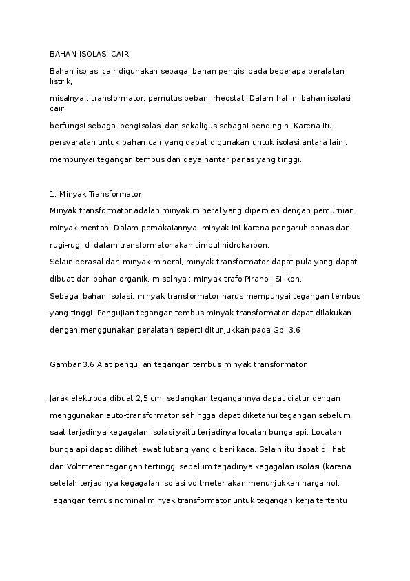 (DOC) BAHAN ISOLASI CAIR