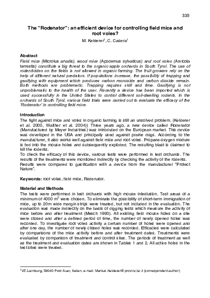 (PDF) The "Rodenator": an efficient device for controlling field mice ...