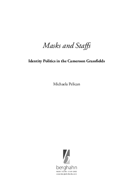 (PDF) Pelican, Michaela. 2015. Introduction. In: MASKS AND STAFFS ...