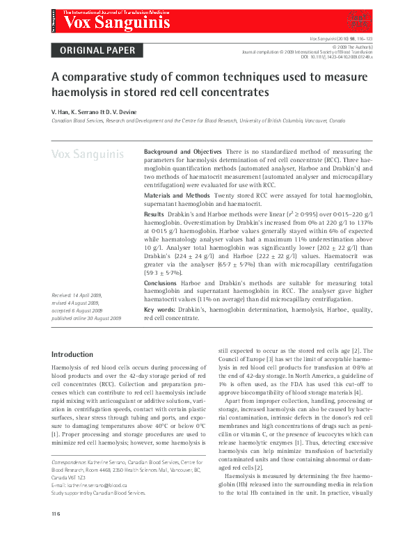 (PDF) A comparative study of common techniques used to measure ...