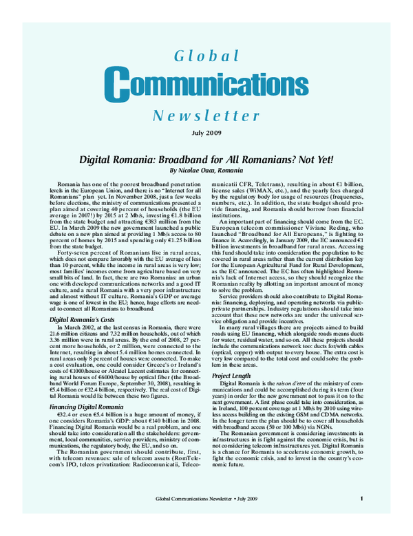 (PDF) Global communications newsletter