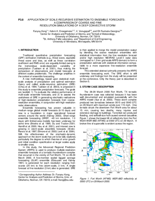 (PDF) P3. 8 Application of Scale-Recursive Estimation to Ensemble ...