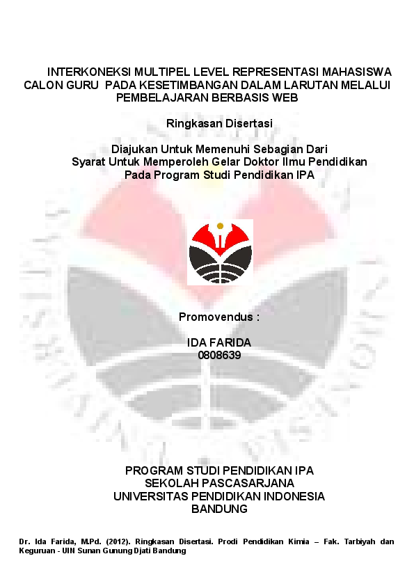 (PDF) Interkoneksi Multipel Level Representasi Mahasiswa Calon Guru ...