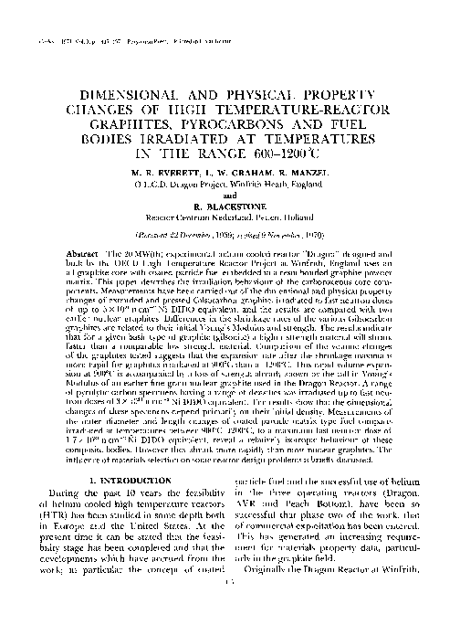 (PDF) DIMENSIONAL AND PHYSICAL PROPERTY CHANGES OF HIGH-TEMPERATURE ...