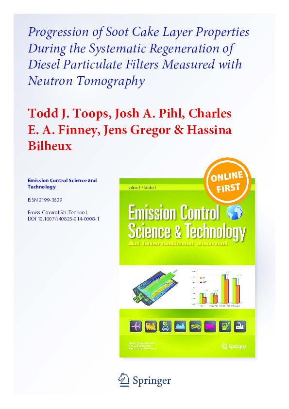 (PDF) Progression of Soot Cake Layer Properties During the Systematic ...