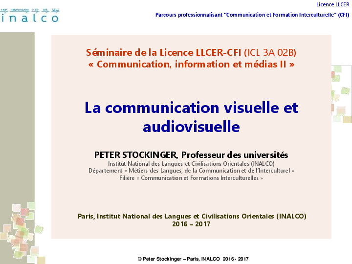 (PDF) La communication visuelle: Le visuel publicitaire.