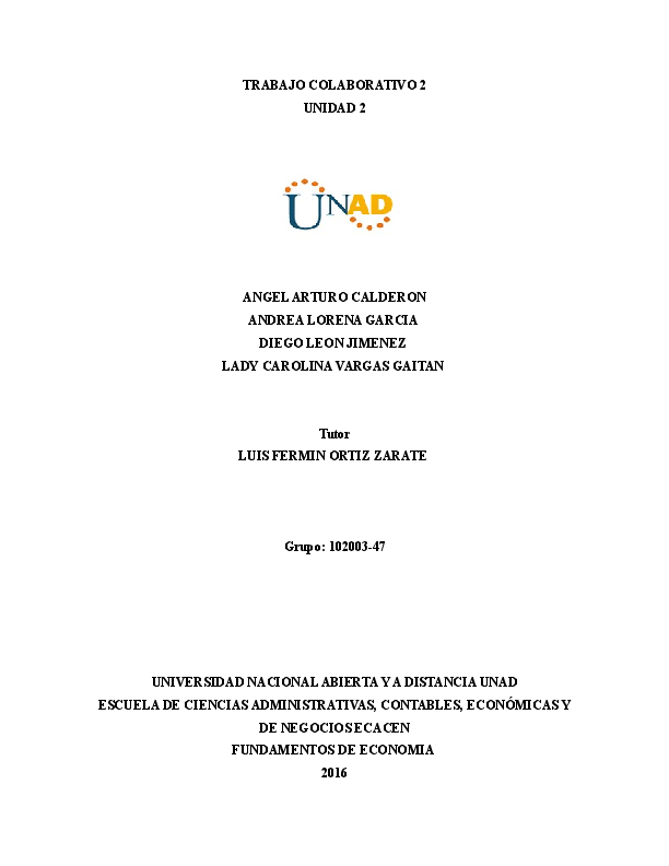 (DOC) TRABAJO COLABORATIVO 2 UNIDAD 2 UNIVERSIDAD NACIONAL ABIERTA Y A ...