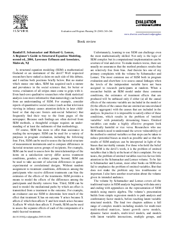 (PDF) A Beginner''s Guide to Structural Equation Modeling