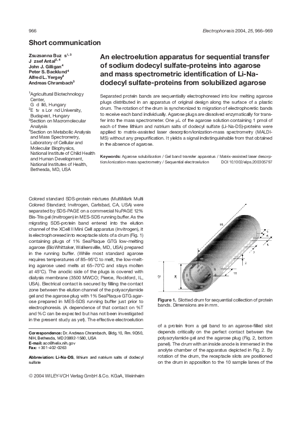 (PDF) An electroelution apparatus for sequential transfer of sodium ...