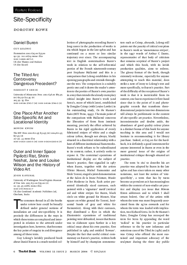 (PDF) Site-Specificity