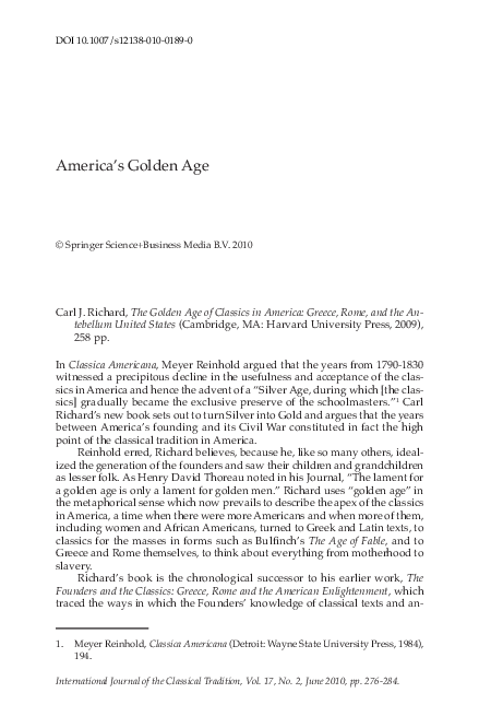 (PDF) America’s Golden Age