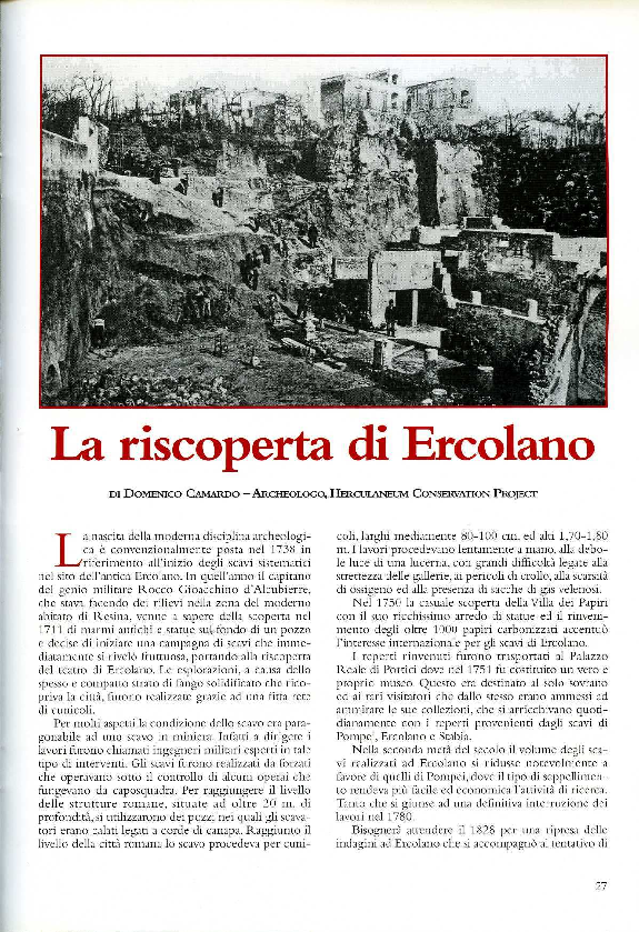 (PDF) La riscoperta di Ercolano