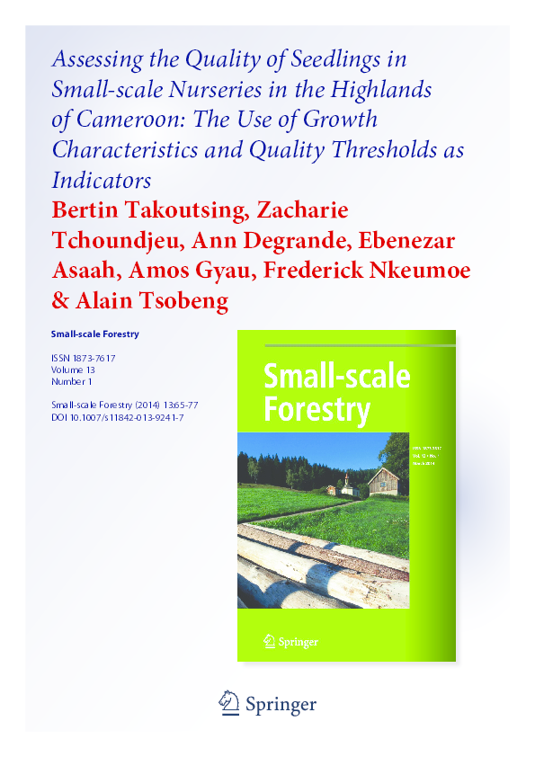 Small-scale Forestry