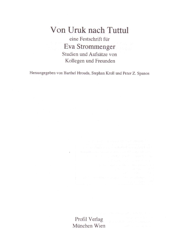 (PDF) 1992. An early Warka tablet