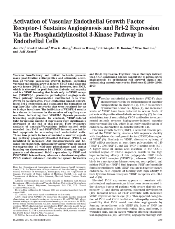 (PDF) Activation of Vascular Endothelial Growth Factor Receptor-1 ...