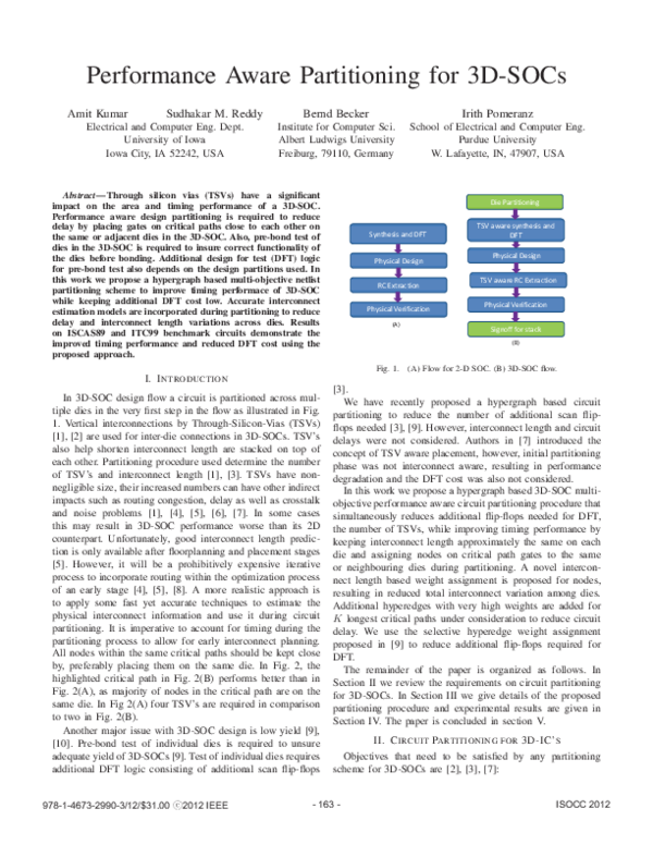 (PDF) Performance aware partitioning for 3D-SOCs