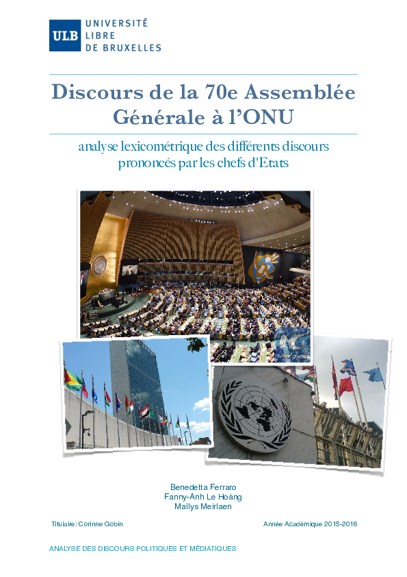 (PDF) Discours de la 70e Assemblée Générale à l’ONU.pdf