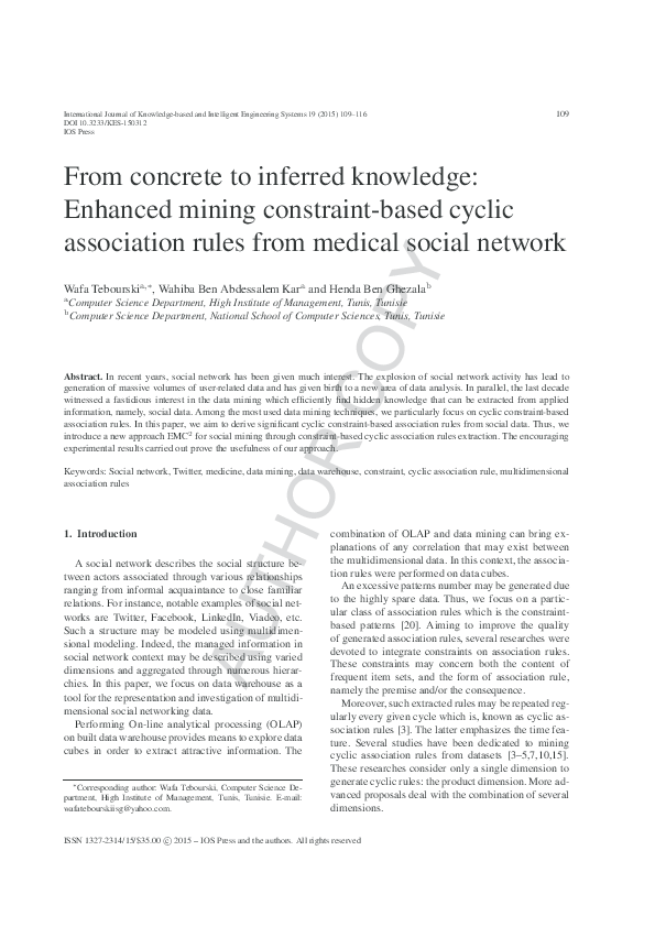 (PDF) From concrete to inferred knowledge: Enhanced mining constraint-based cyclic association ...