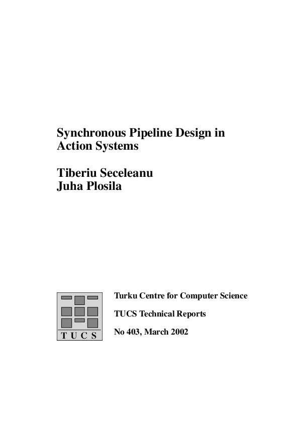 (PDF) Synchronous Pipeline Design in Action Systems