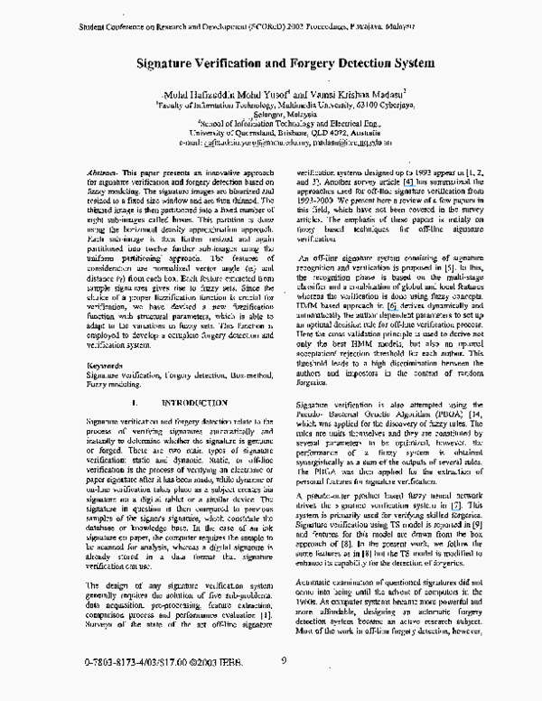 Pdf Signature Verification And Forgery Detection System