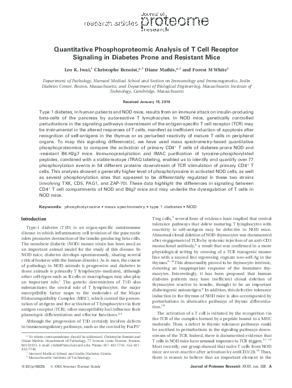 (PDF) Quantitative Phosphoproteomic Analysis of T Cell Receptor Signaling Reveals System-Wide ...
