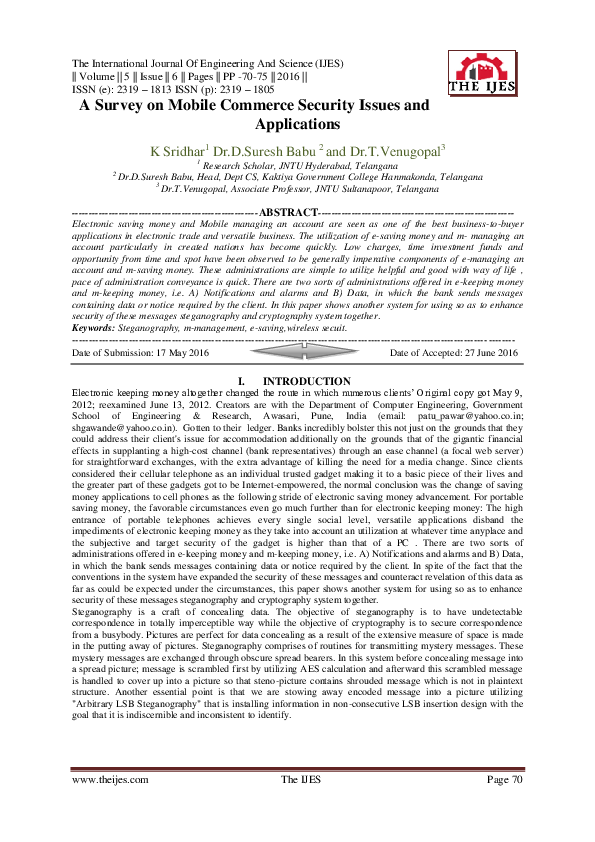 Pdf A Survey On Mobile Commerce Security Issues And Applications