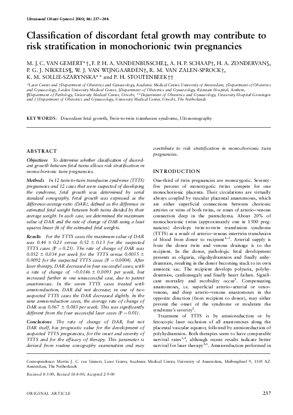 (PDF) Classification of discordant fetal growth may contribute to risk ...