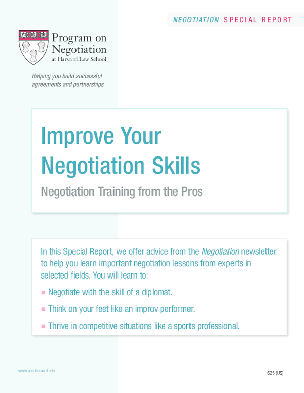 (PDF) Negotiation Skills