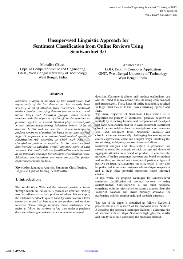 SentiWordNet SentiWordNet