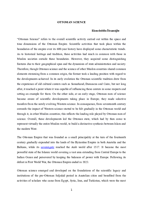 (DOC) Ottoman Science