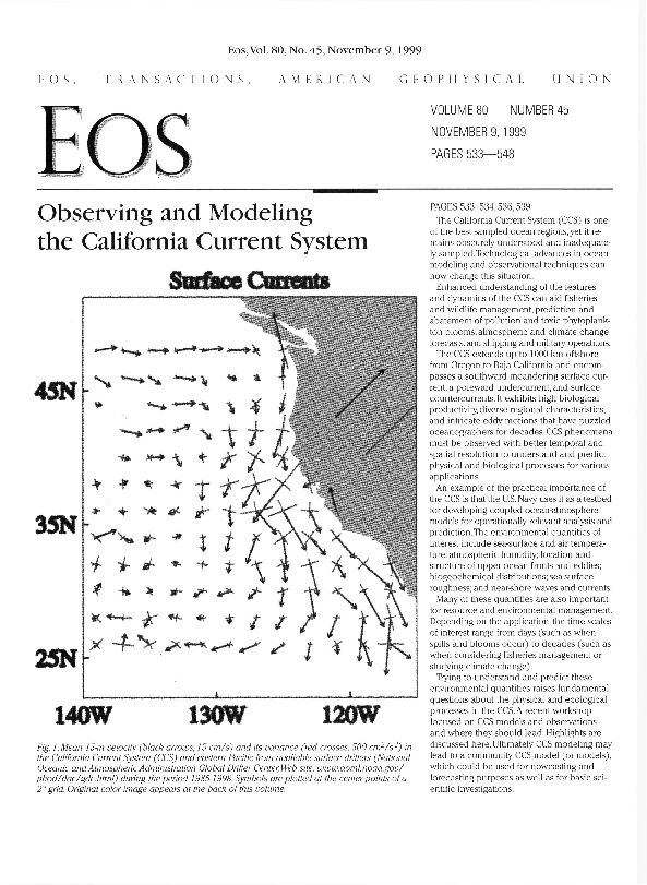 (PDF) Observing and modeling the California Current System